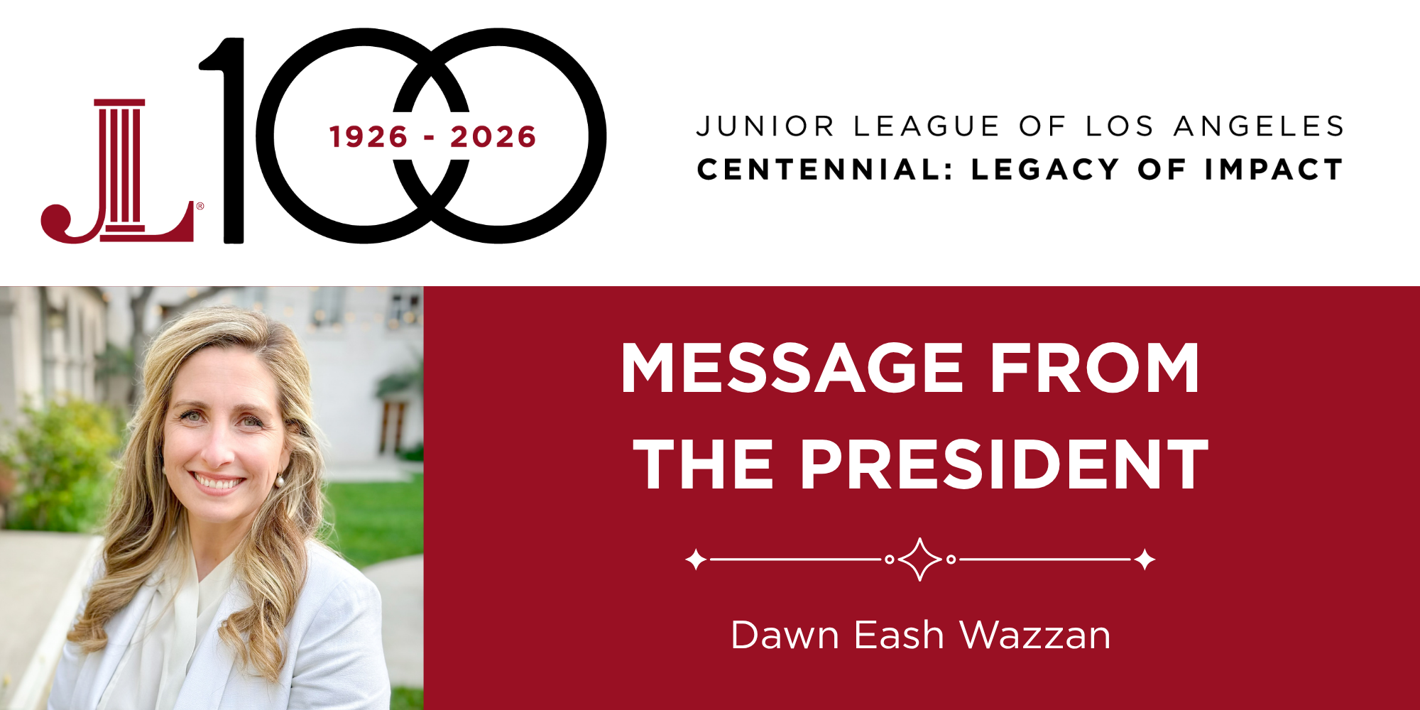 Message from Our President - Junior League of Los Angeles